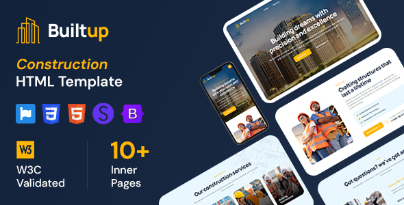 Builtup - Construction Company HTML Template by awaiken | ThemeForest